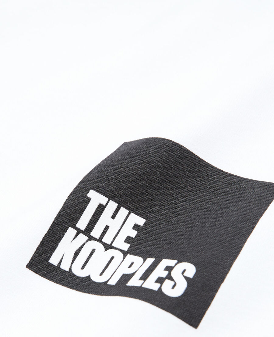 White T Shirt With The Kooples Logo The Kooples Uk