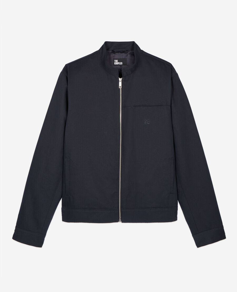 Navy blue worker jacket | The Kooples