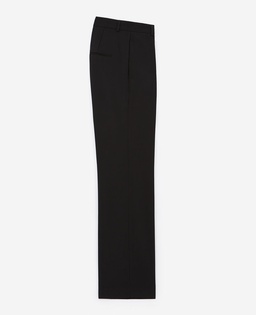 Flared suit black wool pants | The Kooples
