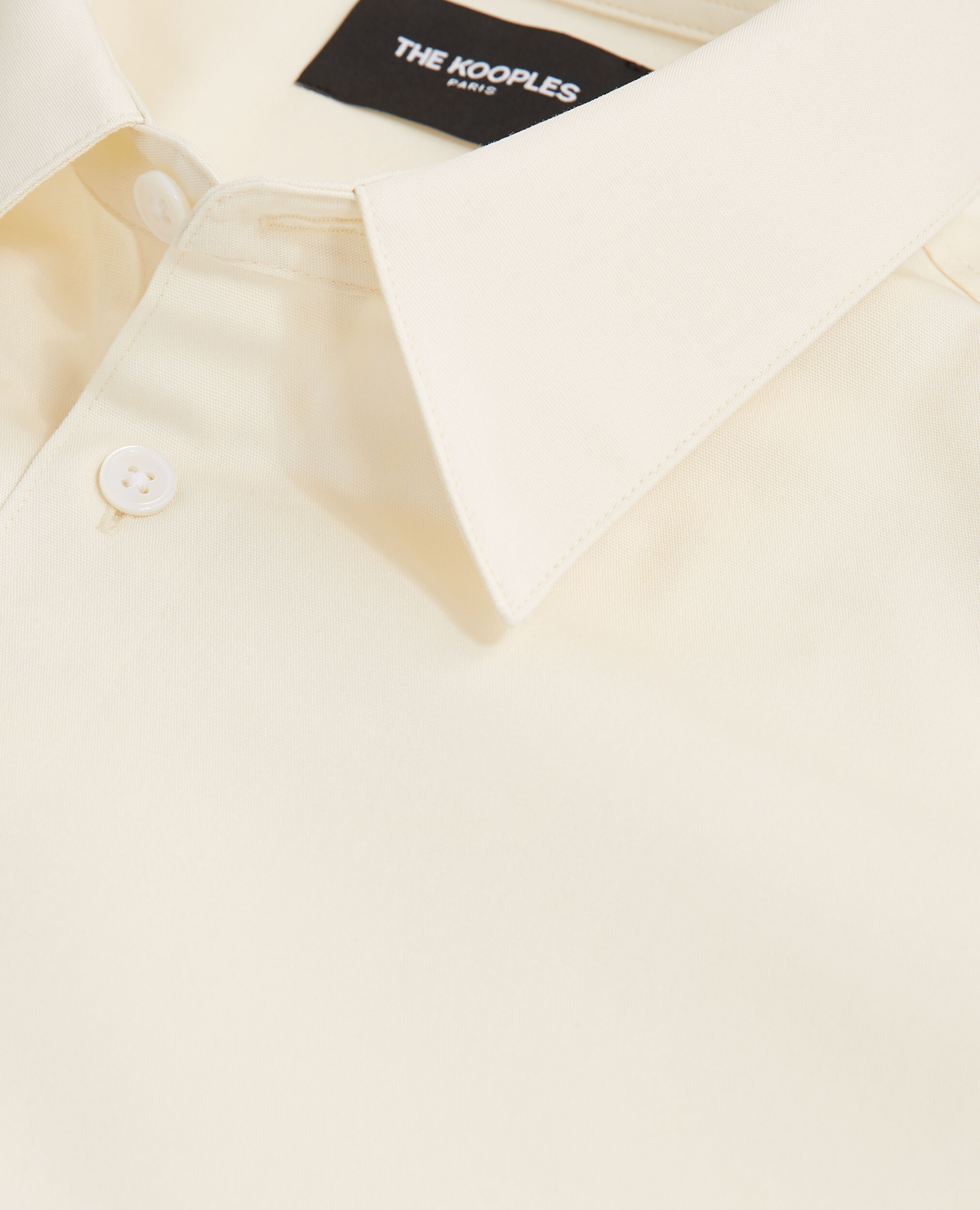 Ecru shirt cotton with classic collar | The Kooples