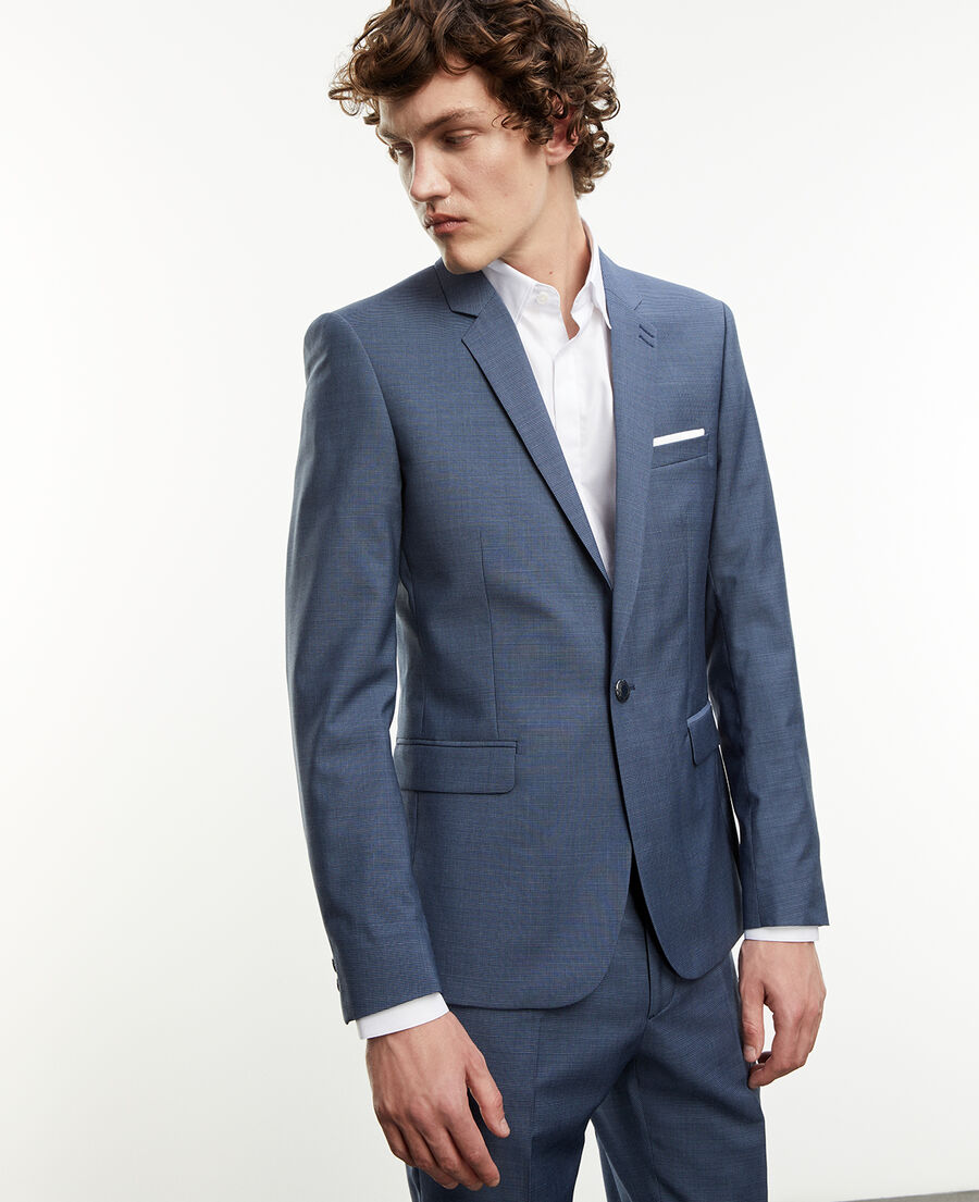 Light blue wool jacket with motif | The Kooples