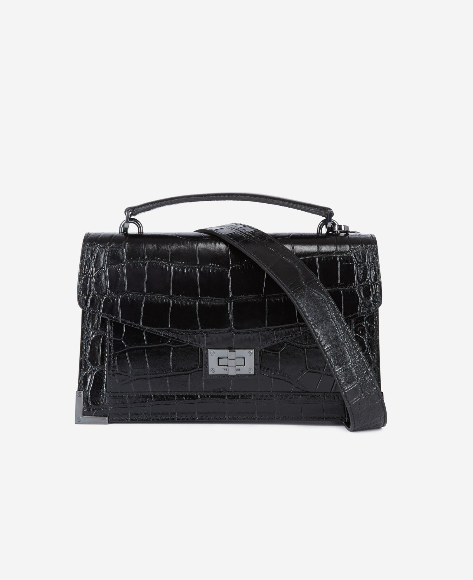Medium black Emily bag | The Kooples US