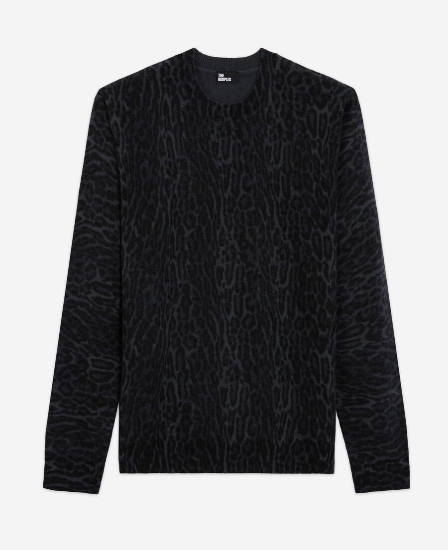 Leopard print cashmere sweater | The Kooples - US