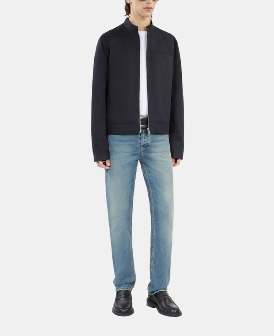 Navy blue worker jacket | The Kooples