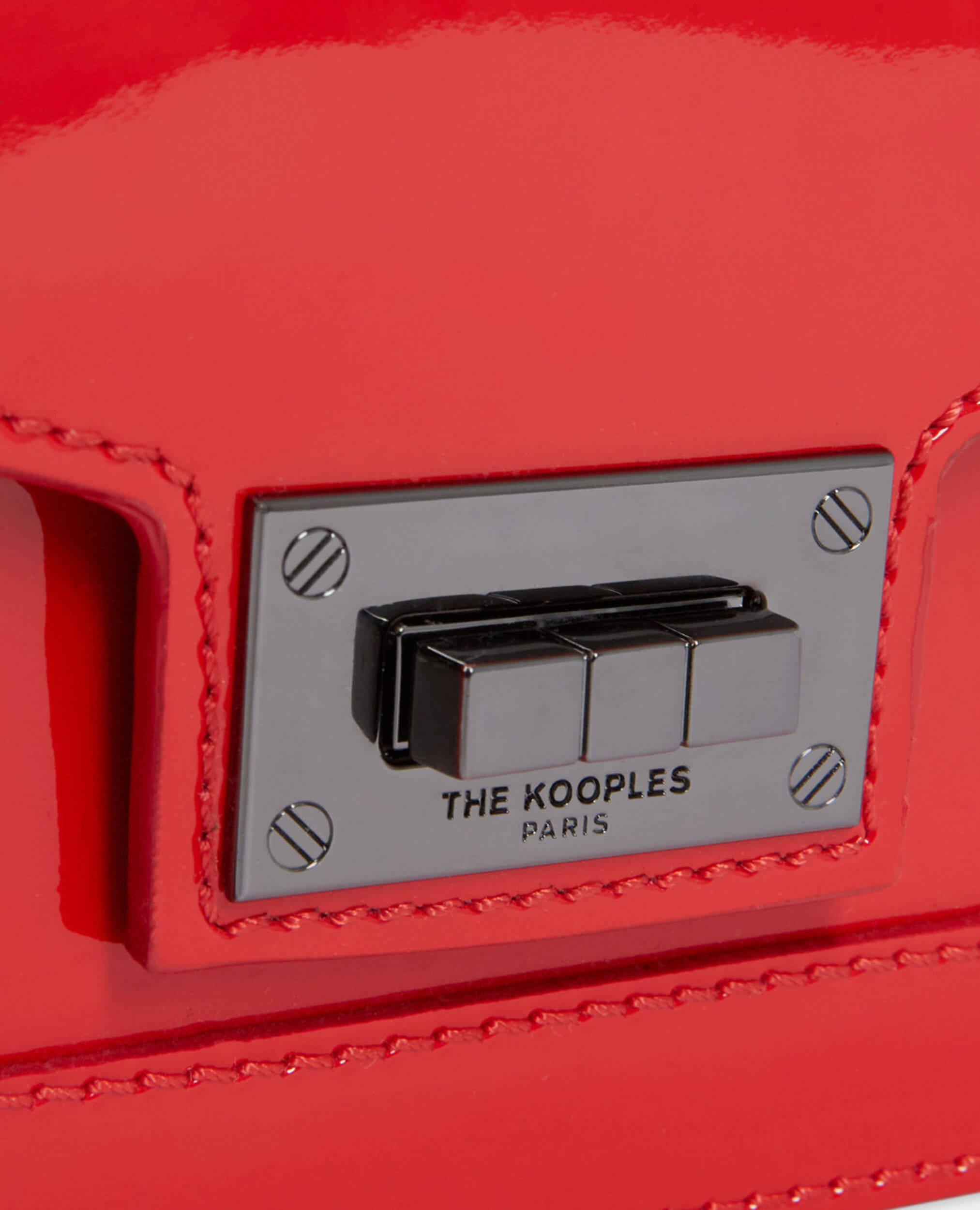 Emily Belt en cuir rouge | The Kooples - France
