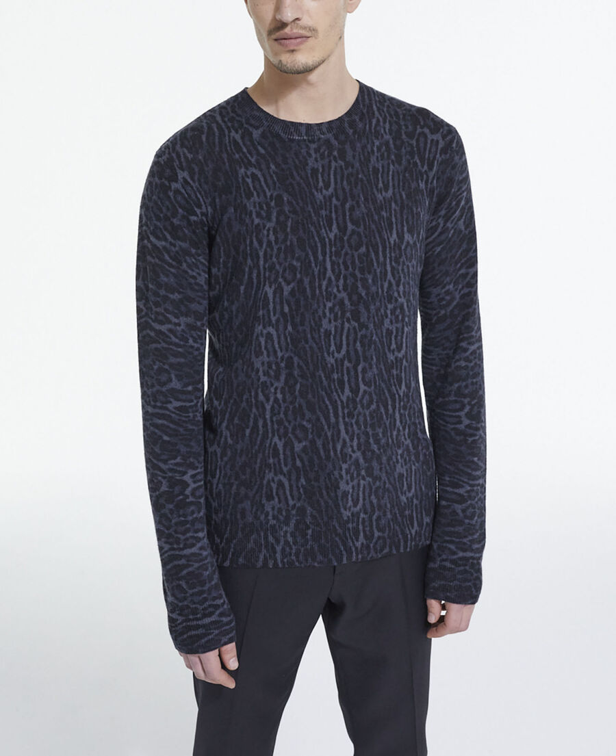 Leopard print cashmere sweater | The Kooples - US