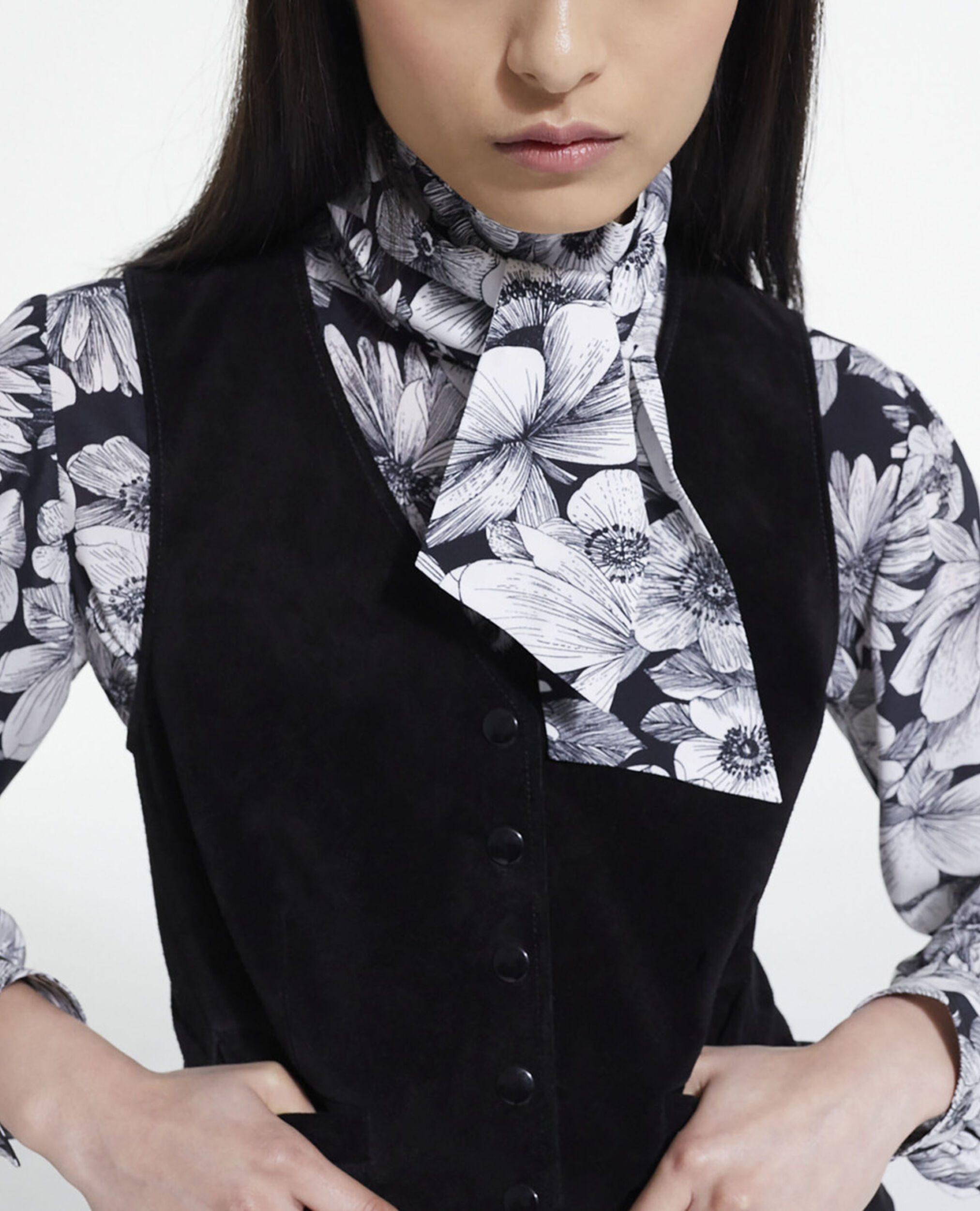 Black Leather Suit Vest The Kooples
