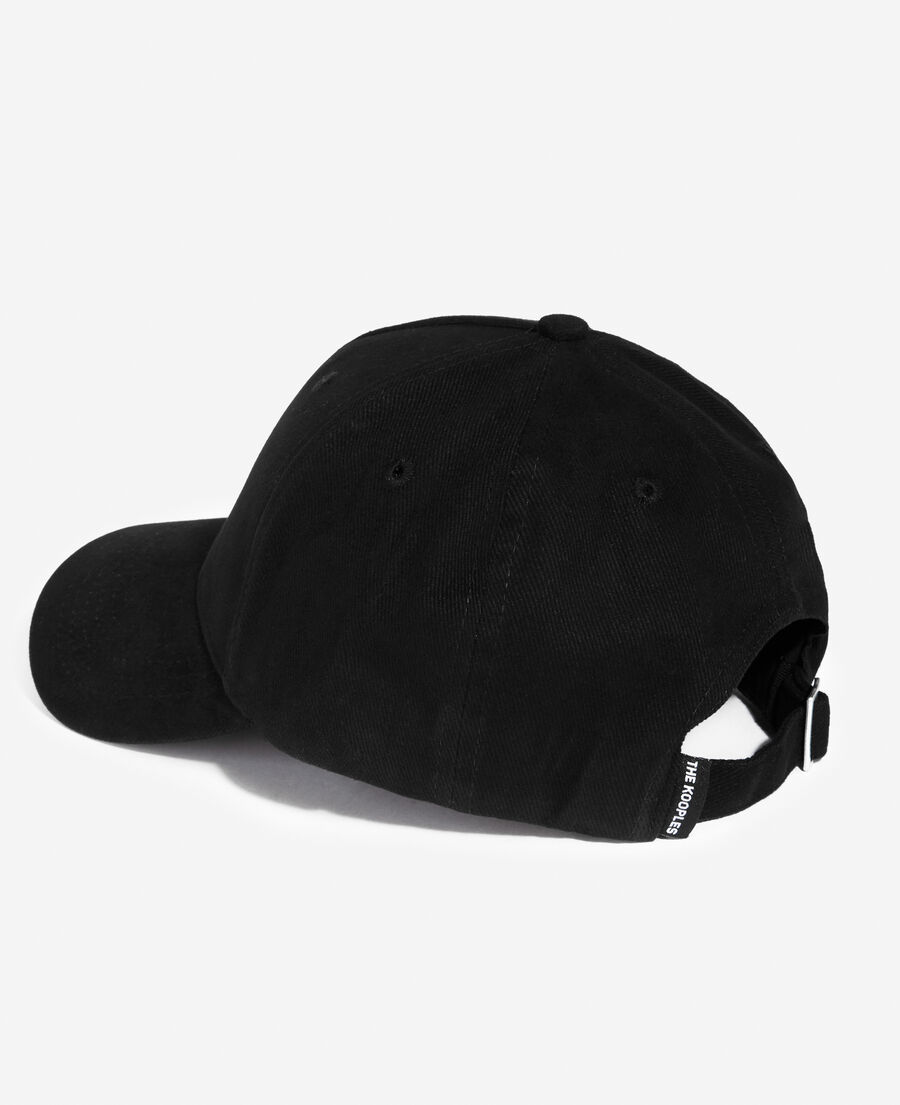 Black cotton cap