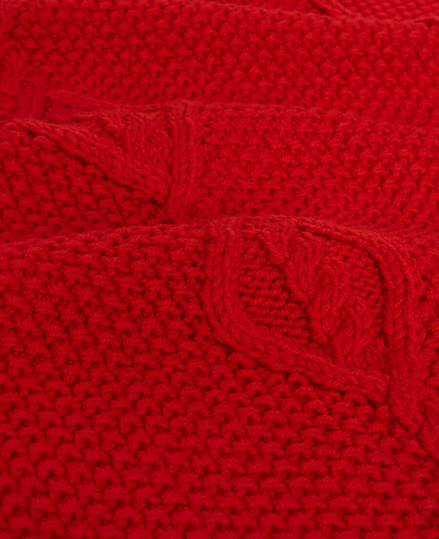 Red wool scarf | The Kooples