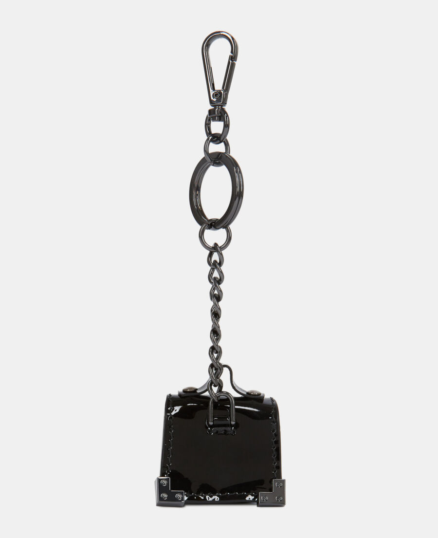 Emily black leather keyring | The Kooples - US