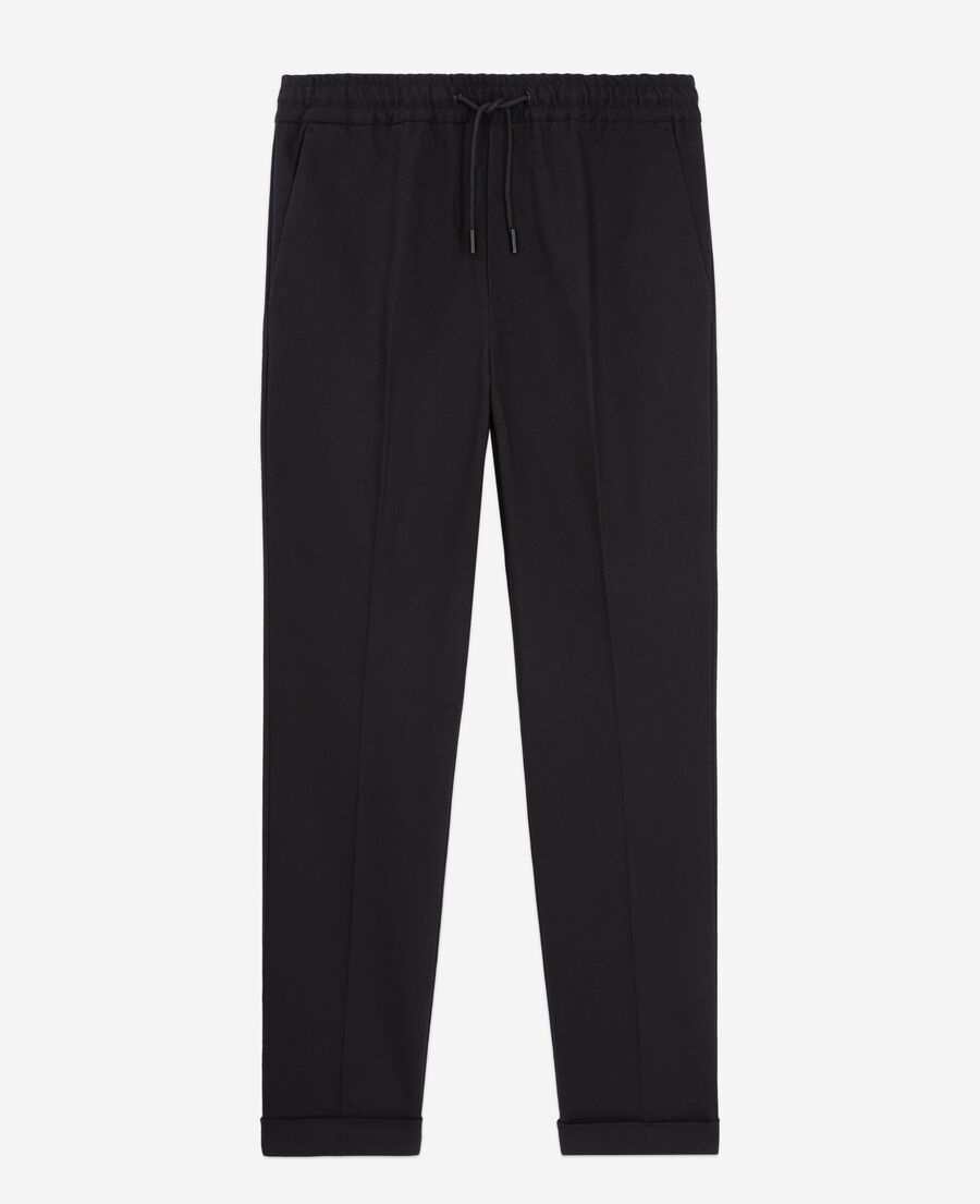 Pantalon Noir En Coton The Kooples France