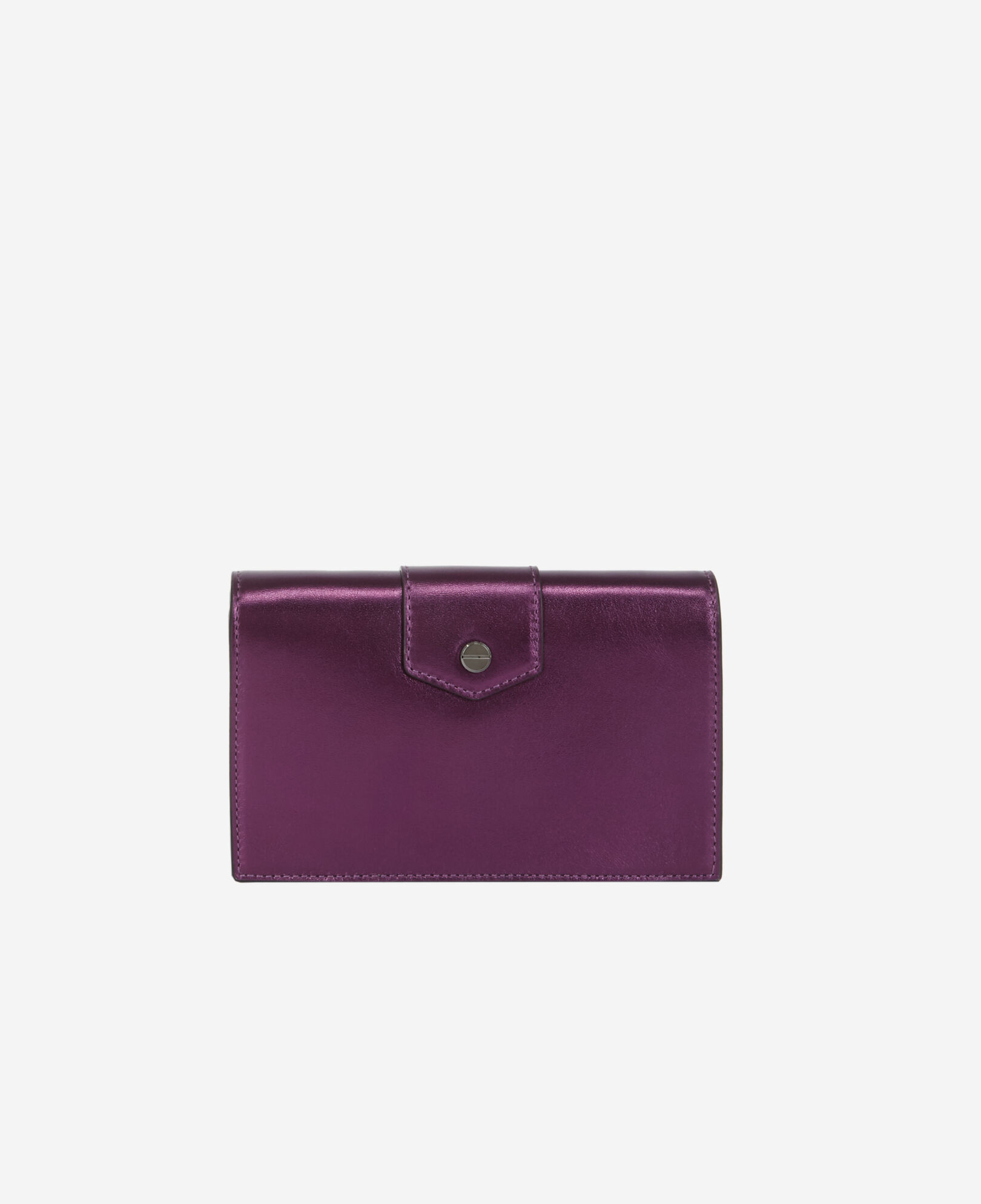 Pochette Emily small en cuir violet | The Kooples