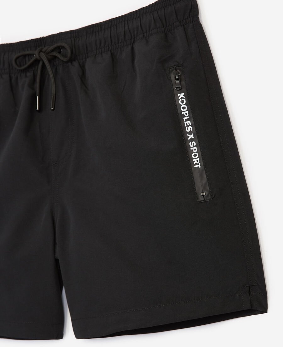 Black swim shorts with zipped pockets | The Kooples