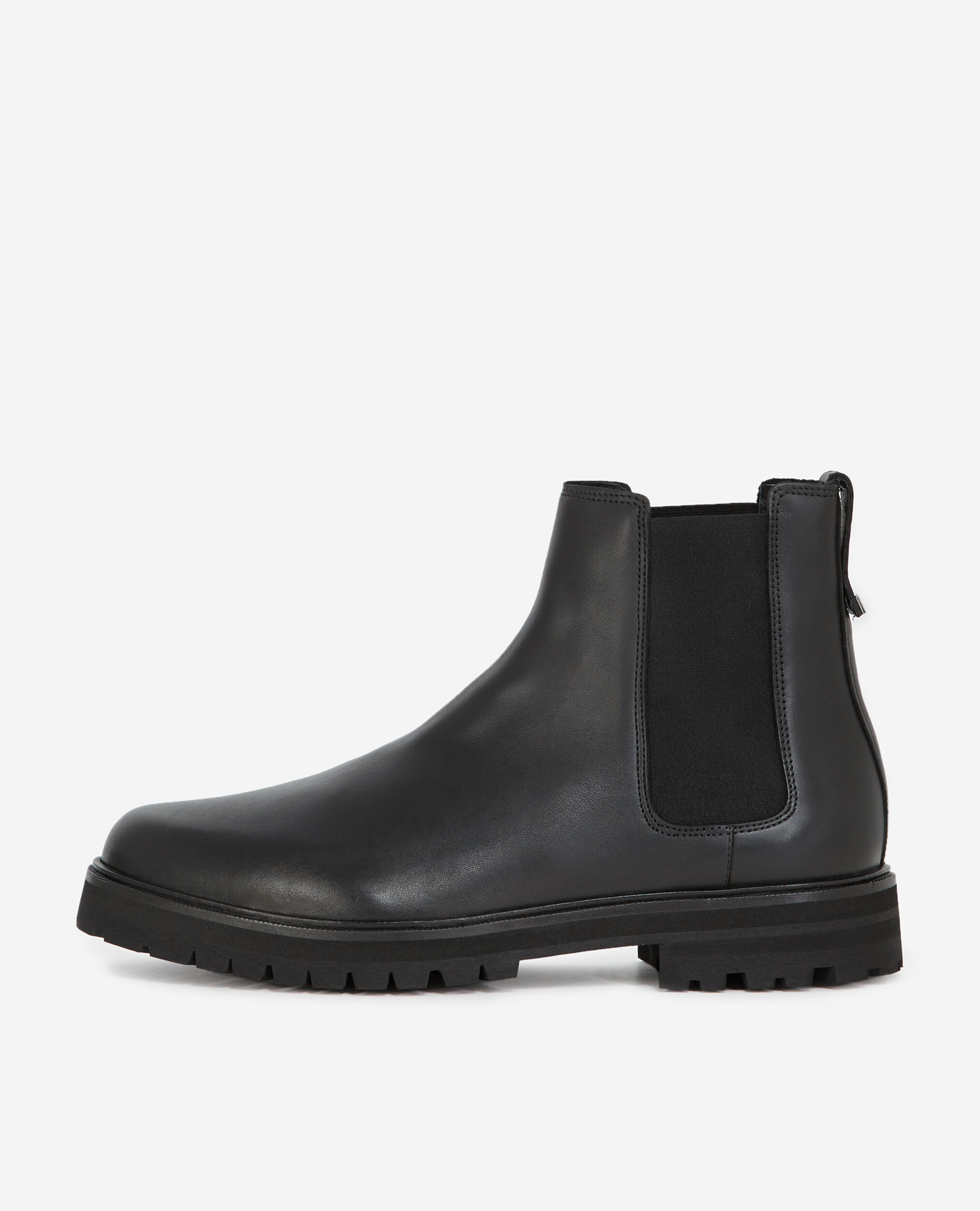 Black Chelsea boots with notched soles | The Kooples