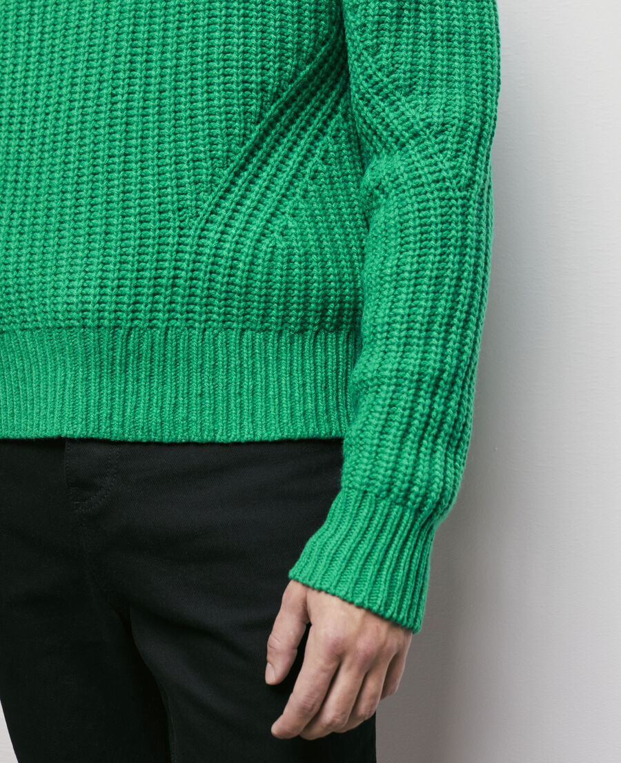 Green Knit Sweater The Kooples Us
