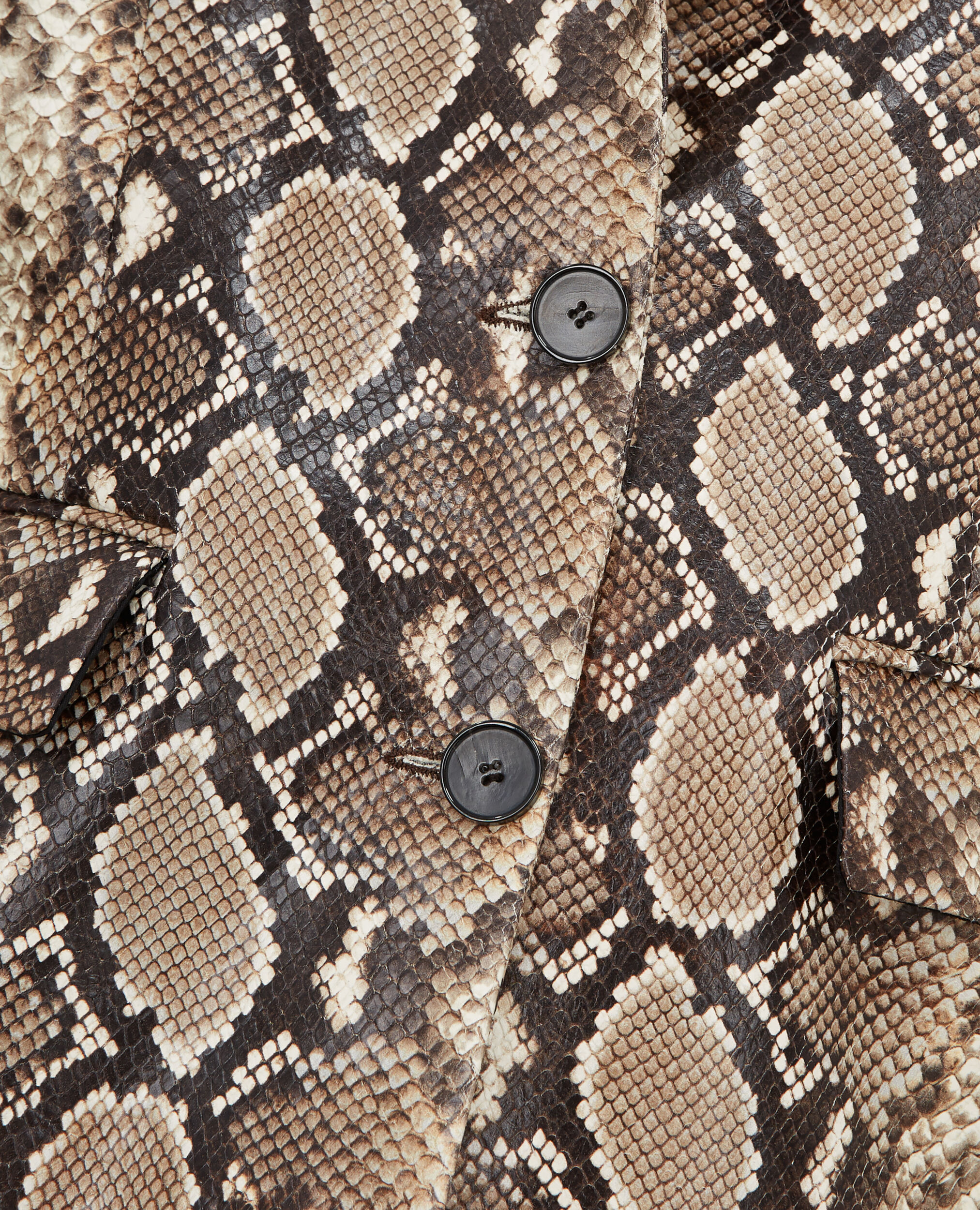 The Kooples snakeskin-effect leather jacket, this season's star piece ...