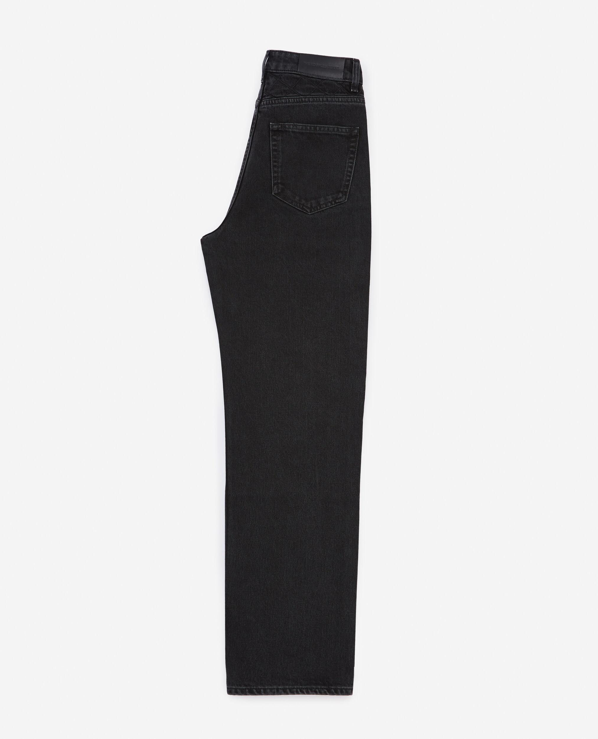 Naomy Wide Leg Black Jeans With Padded Detail The Kooples Us