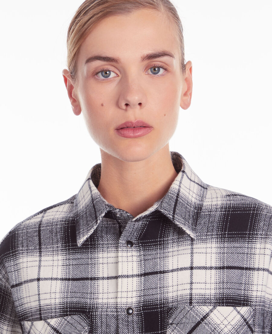Black and white checkered overshirt, this season's star piece! Discover ...
