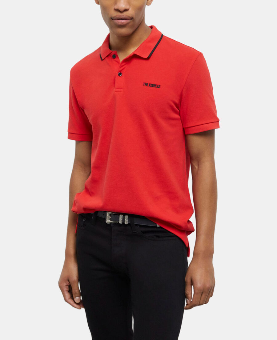 Red polo shirt | The Kooples - US