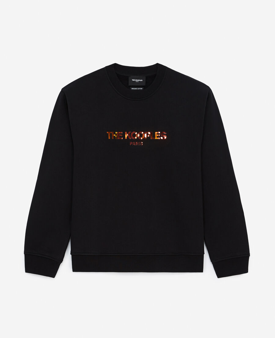 Sweat noir logo The Kooples multicolore | The Kooples