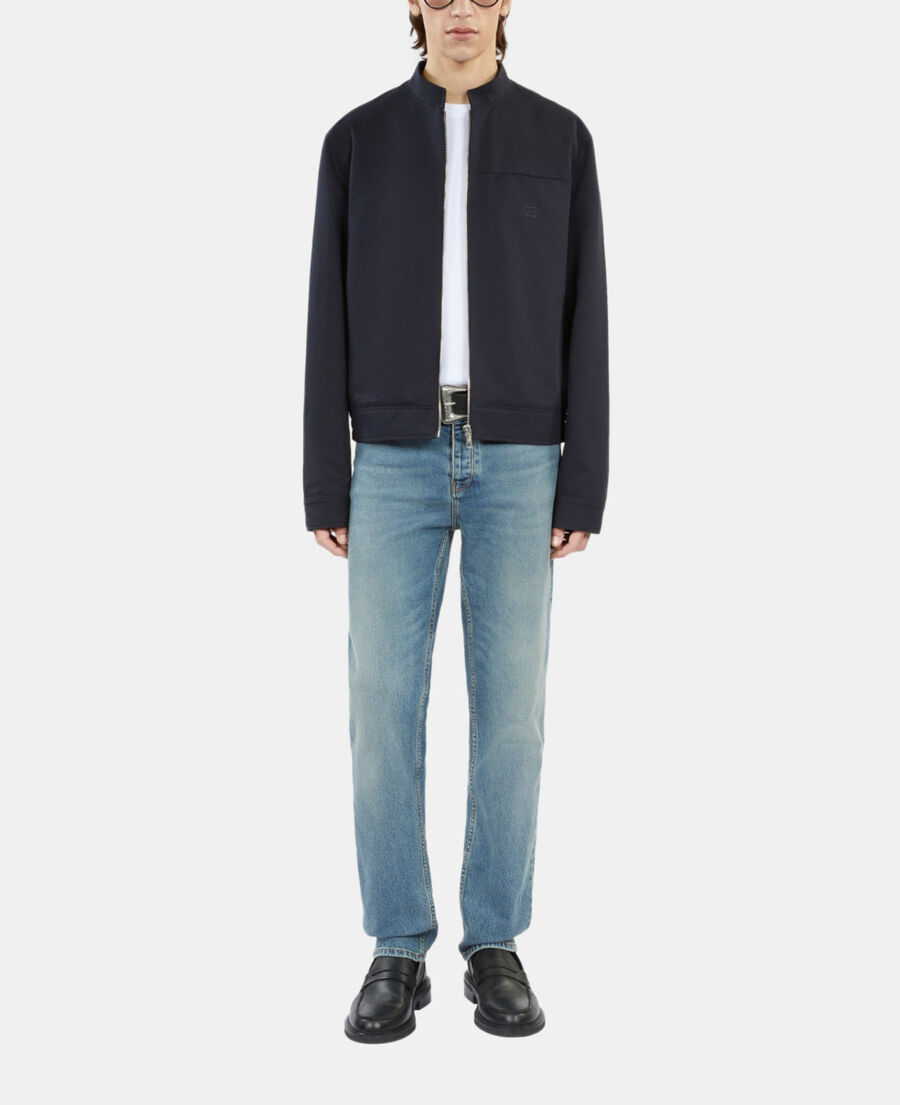 Navy blue worker jacket | The Kooples