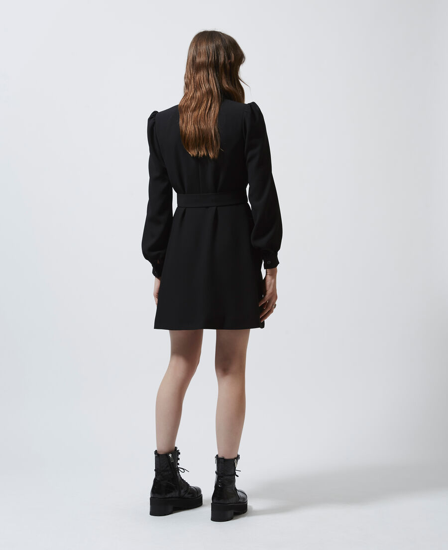 Black tailored formal rock-style dress | The Kooples