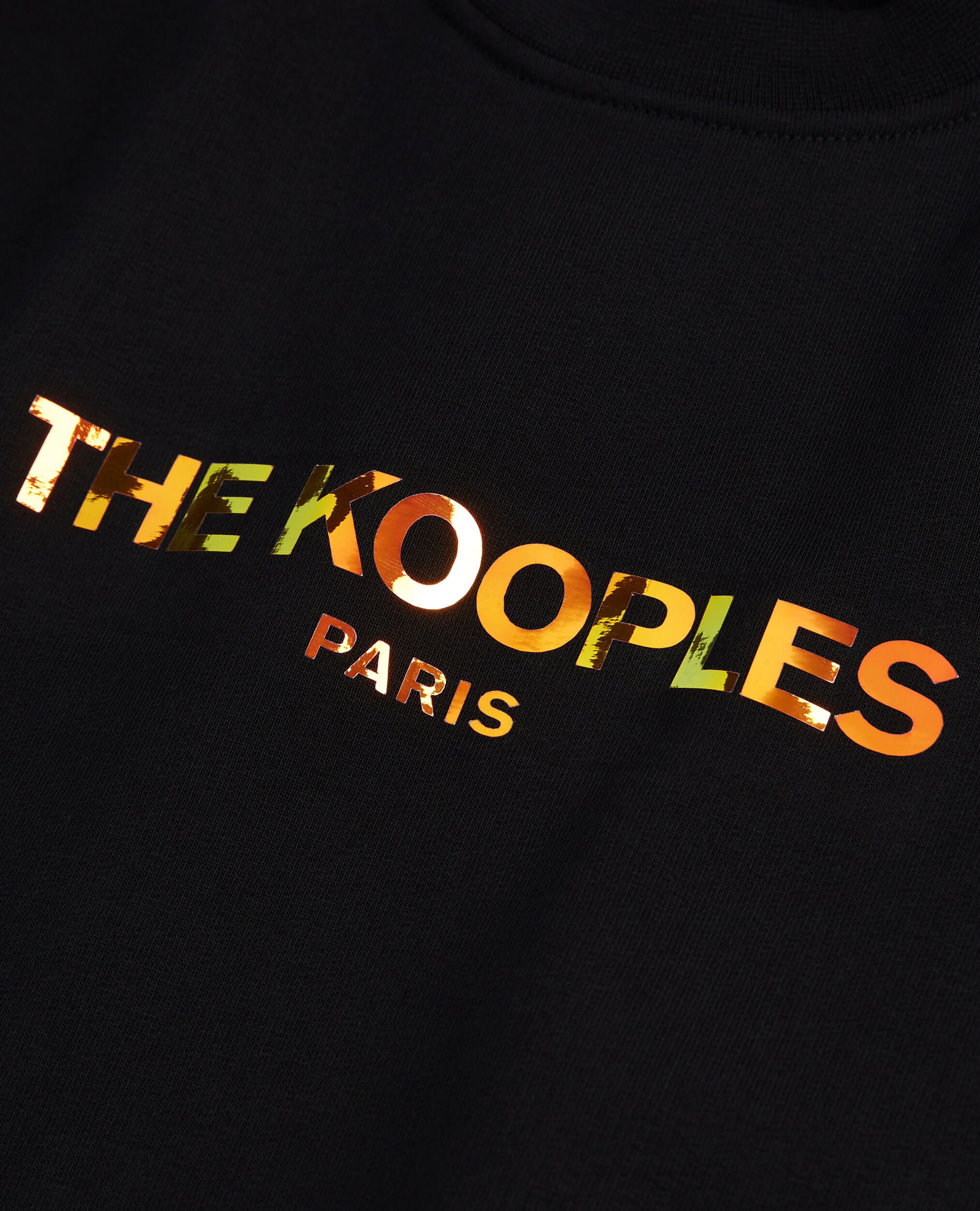 Sweat noir logo The Kooples multicolore | The Kooples