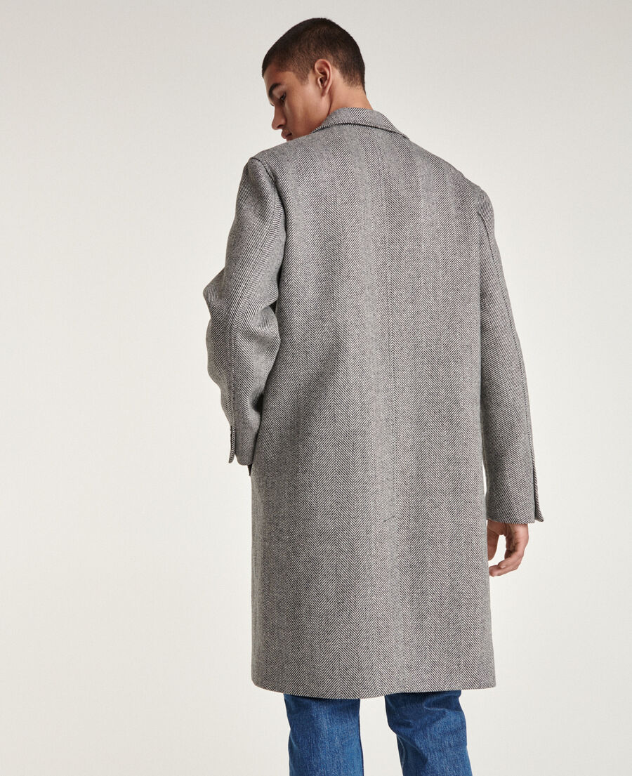 Grey long coat | The Kooples