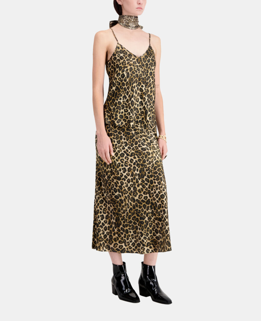 Leopard print silk camisole | The Kooples