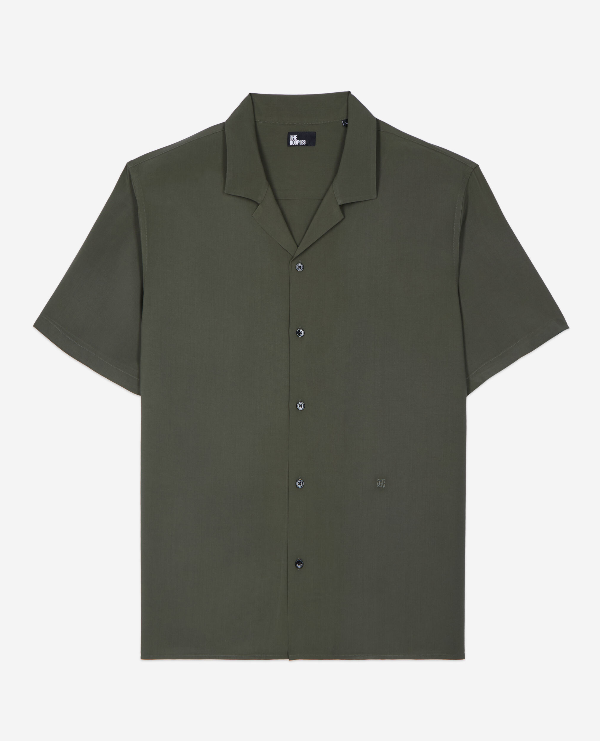 Short-sleeved khaki shirt| The Kooples